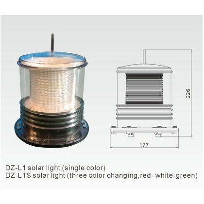 Jual Lampu Suar Navigasi Kapal DZ-L1S anti kabut MARINE SOLAR LIGHT ...