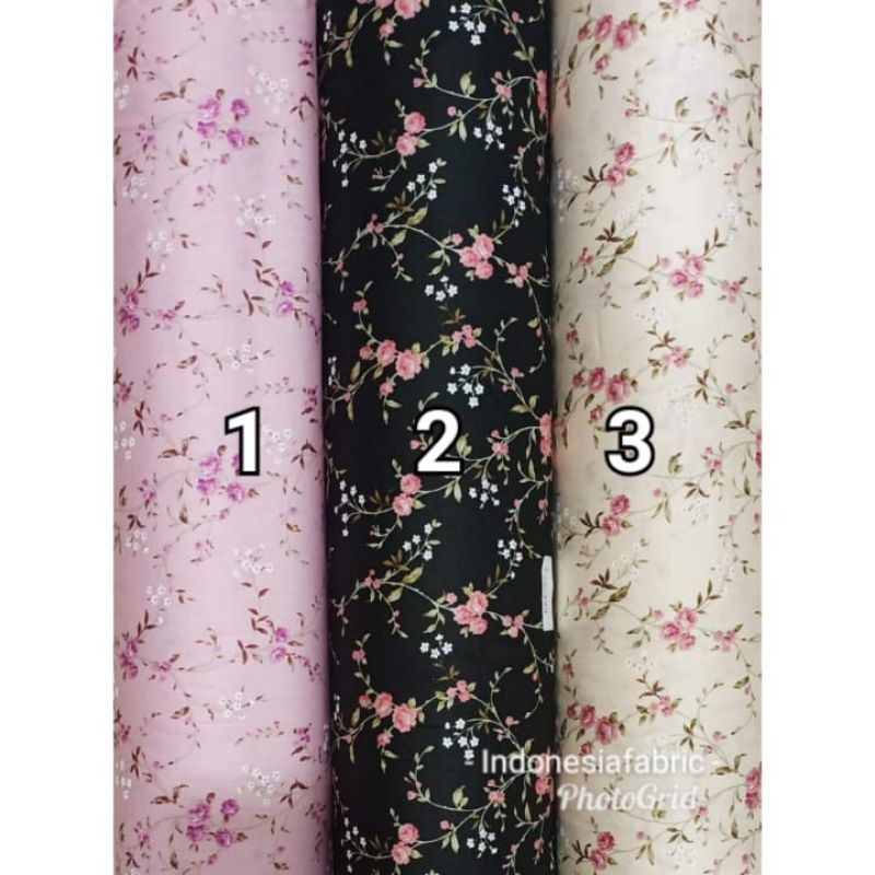 Jual Kain Gamis Bahan Mukena Kain Katun Jepang motif Vina | Shopee ...