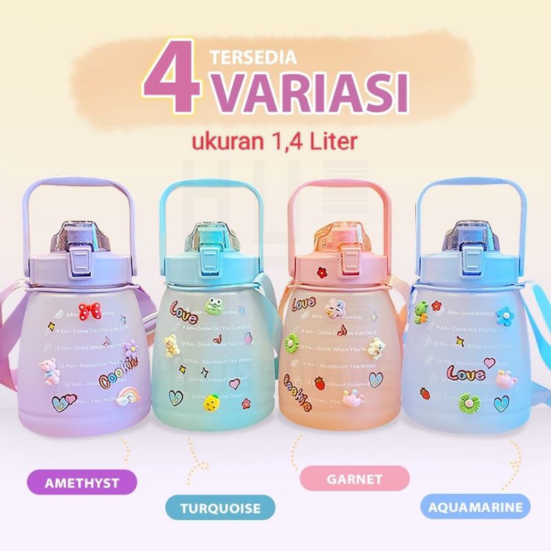 Jual Botol Gemoy Buanget Full Stiker 3 D dan 2 Dimensi ukuran 1,4 liter ...