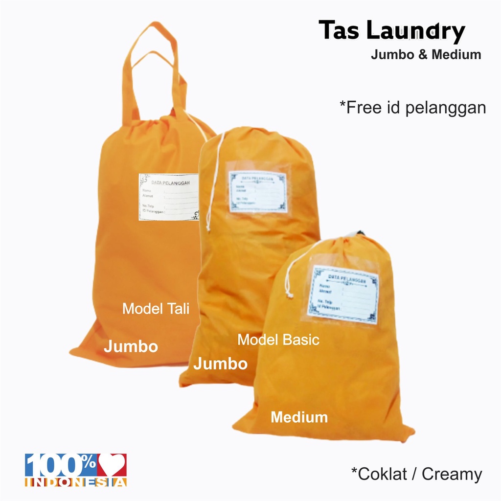 Jual Tas Laundry Jumbo Laundry Bag - Khusus Custom Sablon Minimal Order ...