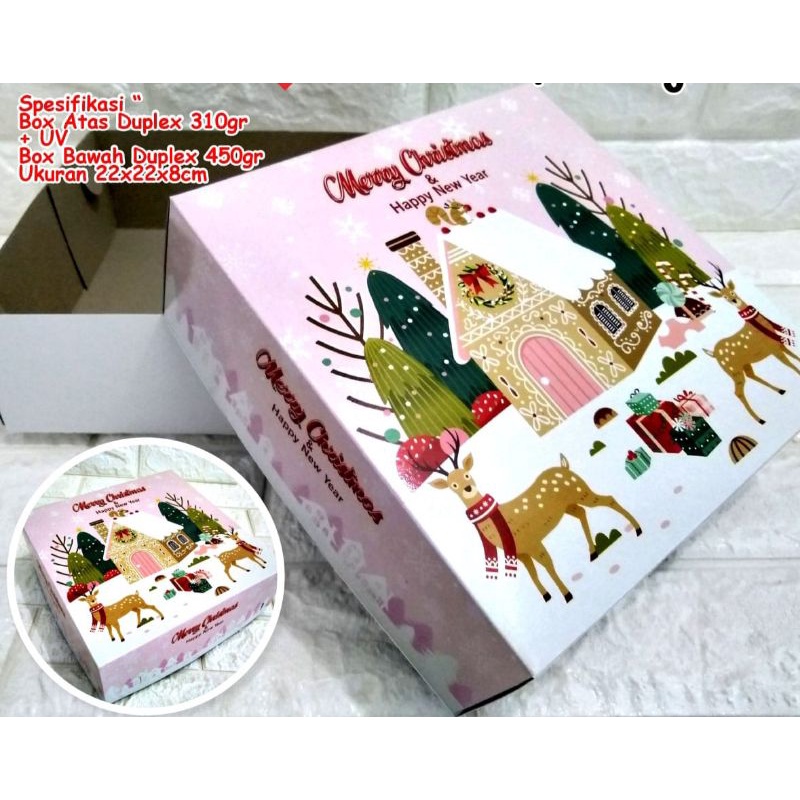 Jual Box Merry Christmas/dus bolu merry Christmas/Box xmas | Shopee ...