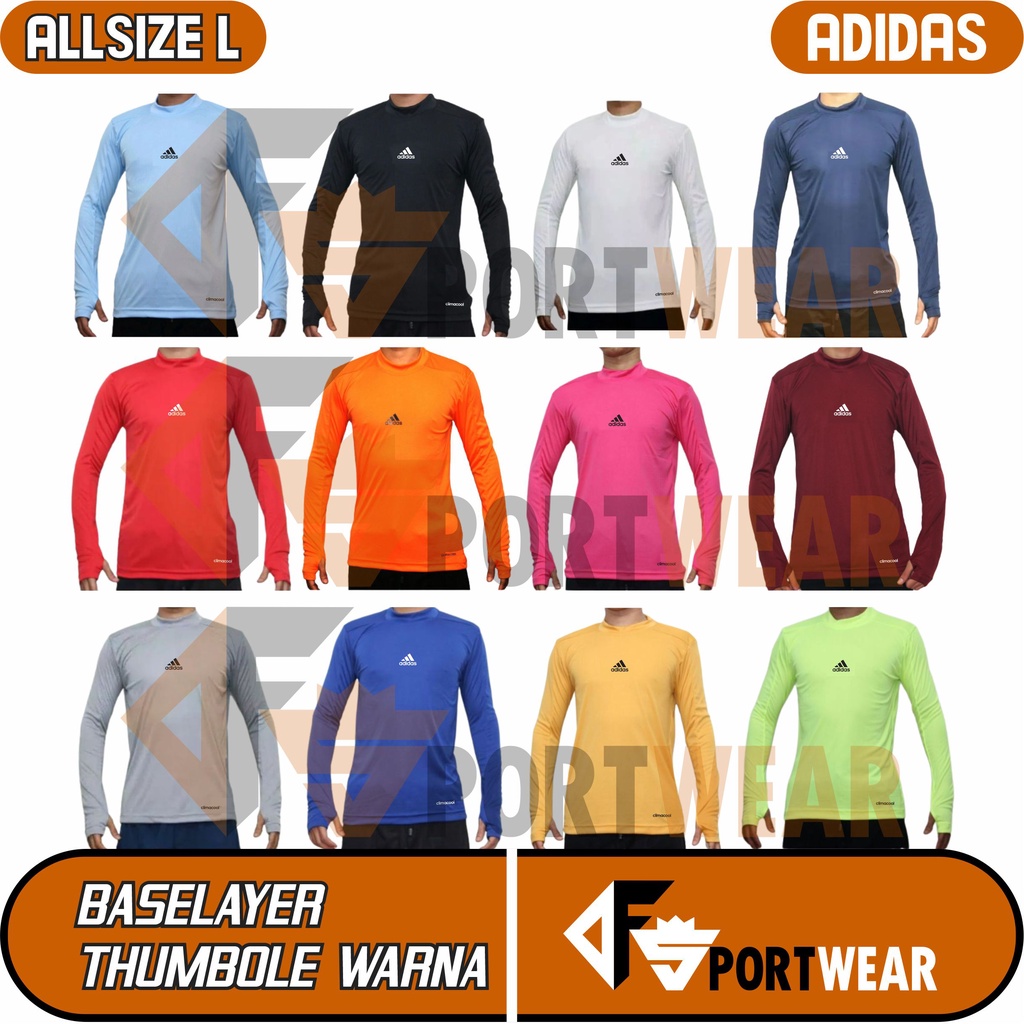Jual KAOS MANSET PRIA THUMBHOLE JARI FUTSAL / BOLA / GYM FITNES SPORT ...