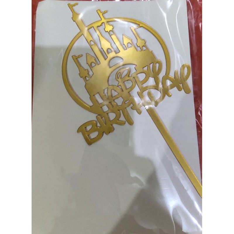 Jual Topper Happy Birthday Istana / Topper Disney / Hiasan kue | Shopee ...