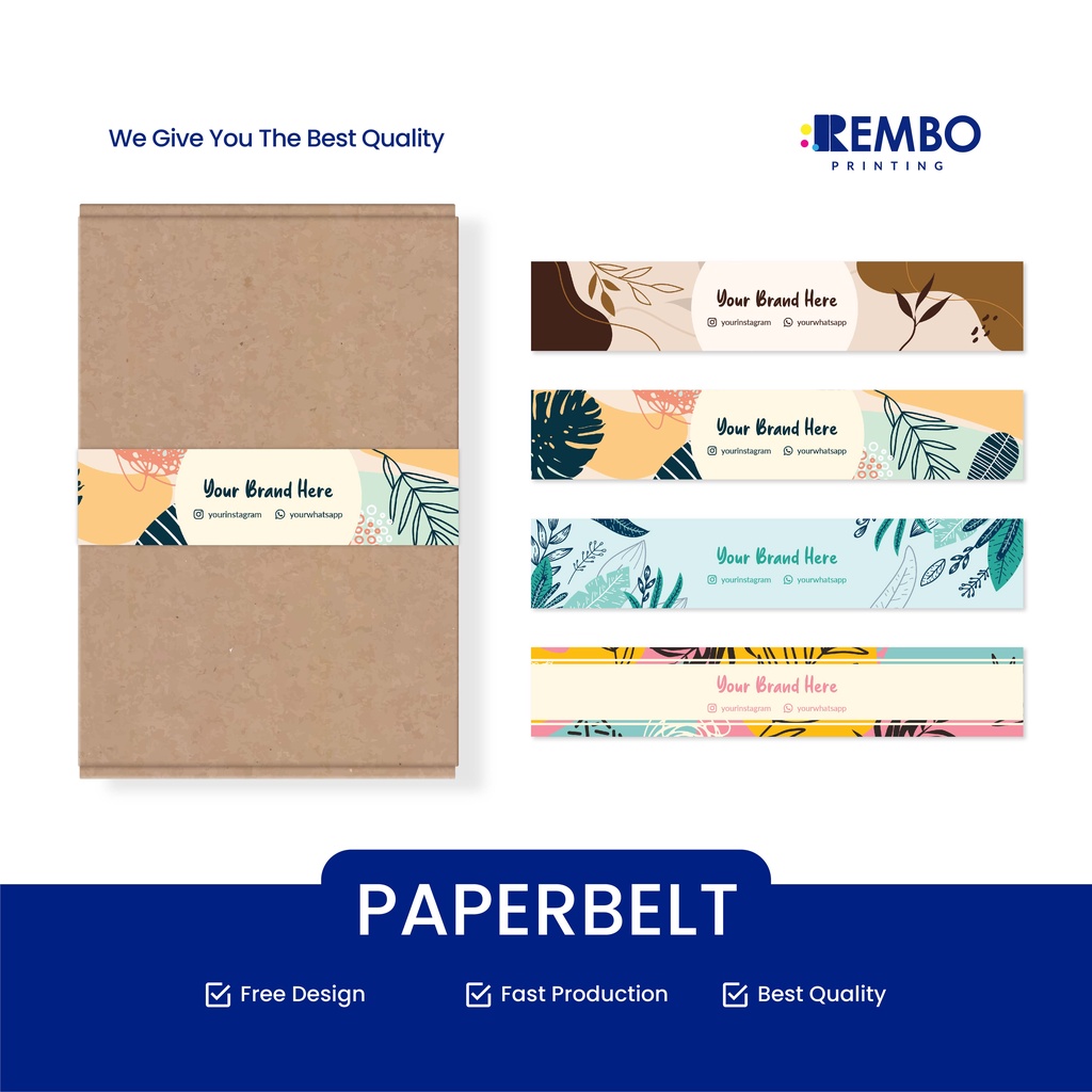 Jual Paper Belt / Paper Sleeve / Label Segel Box / Packaging Sleeve ...