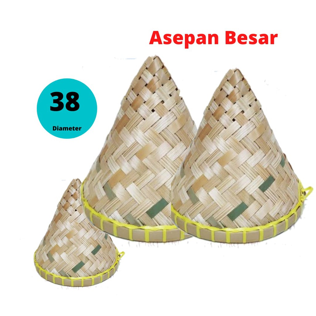 Jual Kerucut Anyaman Bambu Aseupan Awug Kukusan Tumpeng Bambu | Shopee ...