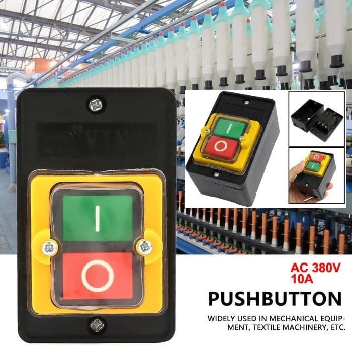 Jual KA0-10KH 220V 380V 10A Waterproof ON OFF Push Button Control Box Switch Enclosure Case for ...