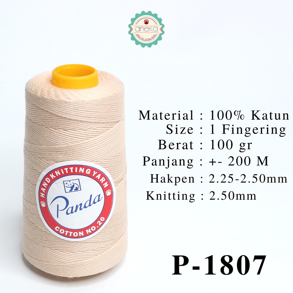 Jual KATALOG - Benang Rajut Katun Panda / Cotton Yarn 1 | Shopee Indonesia