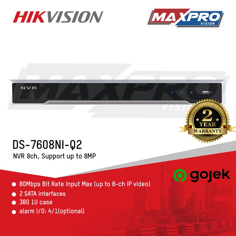 Jual DS-7608NI-Q2 - HIKVISION NVR 8 CH | Shopee Indonesia