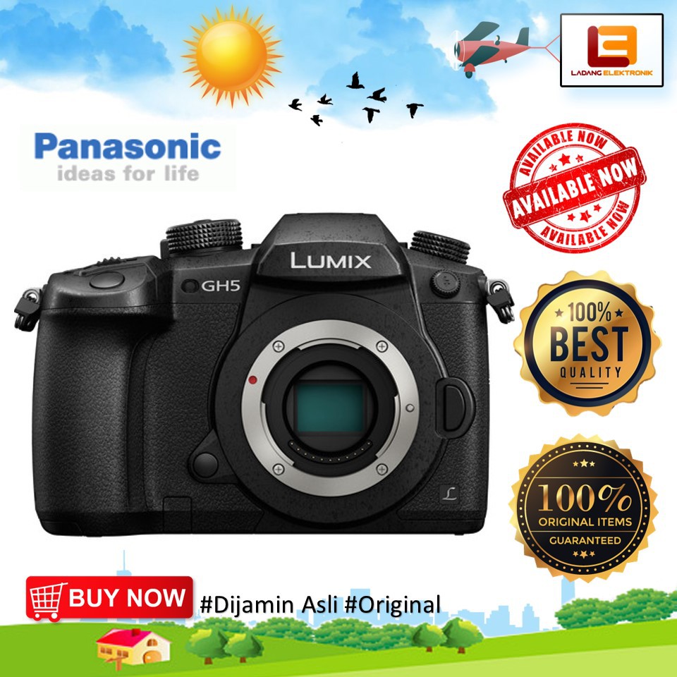 Jual Panasonic Lumix GH5 Body Only Mirrorrless Kamera | Shopee Indonesia
