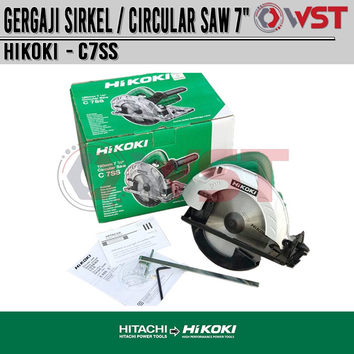 Jual Mesin Gergaji Sirkel 7inch Hitachi Hikoki C7SS / Circular Saw 7 ...