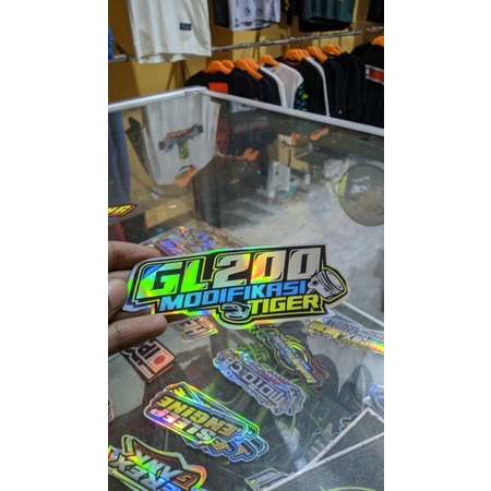 Jual stiker gl200 modifikasi Tiger hollogram | Shopee Indonesia