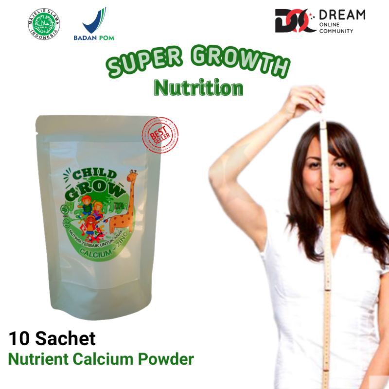 Jual SUSU KALSIUM PENINGGI BADAN TERBAIK NAIK 3-5cm - SUPER GROW UP ...