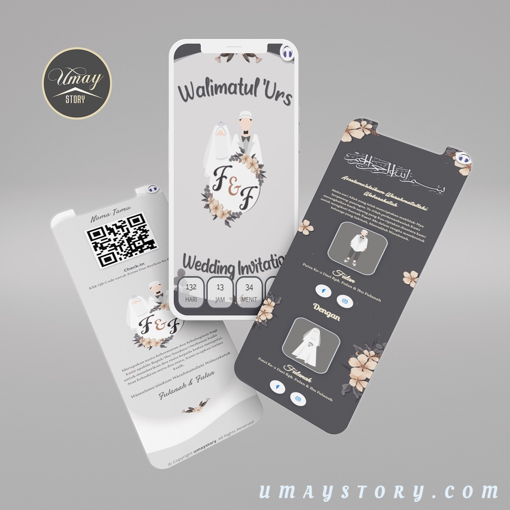 Jual Undangan Pernikahan Web | Undangan Pernikahan Digital | Undangan ...