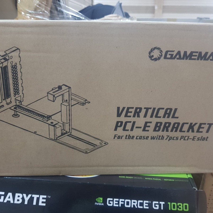 Jual GAMEMAX Vertical GPU Kit with Riser and VGA GPU Holder with Cable ...