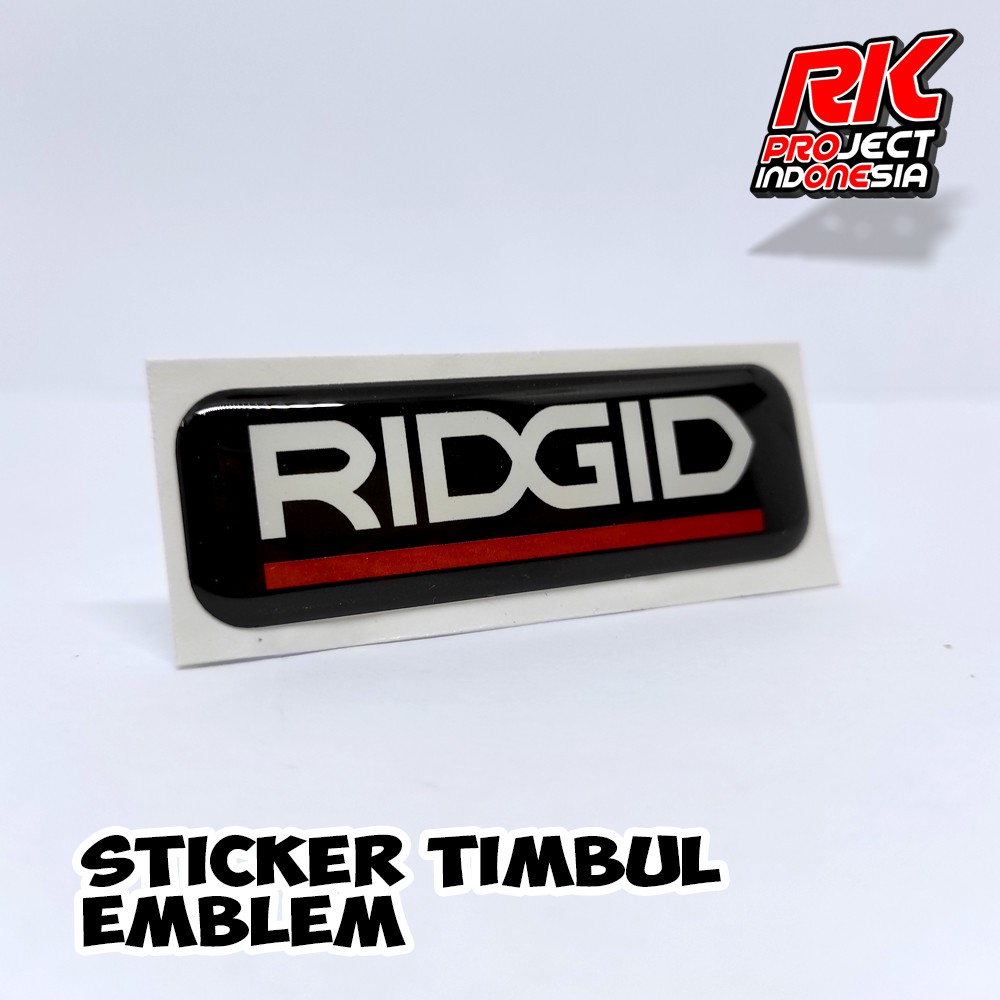 Jual RIDGID Sticker Timbul Emblem Resin Lentur | Shopee Indonesia