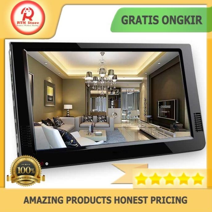 Jual Portable TV D10 Monitor 10 Inch DVB-T2 + Analog HDMI Mini-VGA RCA ...