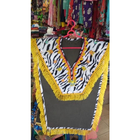 Jual rompi dayak/baju dayak/ atasan dayak/ baju manik/kostum manik ...