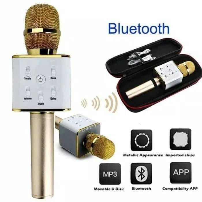 Jual Mic Q9 Mic Wireless Bluetoot Speaker Mic Q7 Karaoke Microphone ...