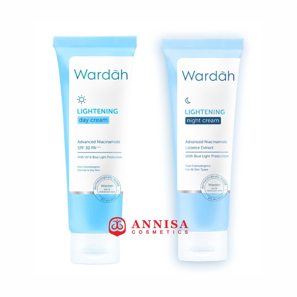 Jual Wardah Lightening Day Cream & Night Cream 20ml | Wardah Light ...