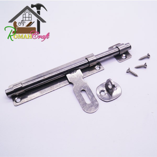 Jual Grendel Kunci Slot 6 inchi Stainless Steel Barrel Bolt with OPL A ...