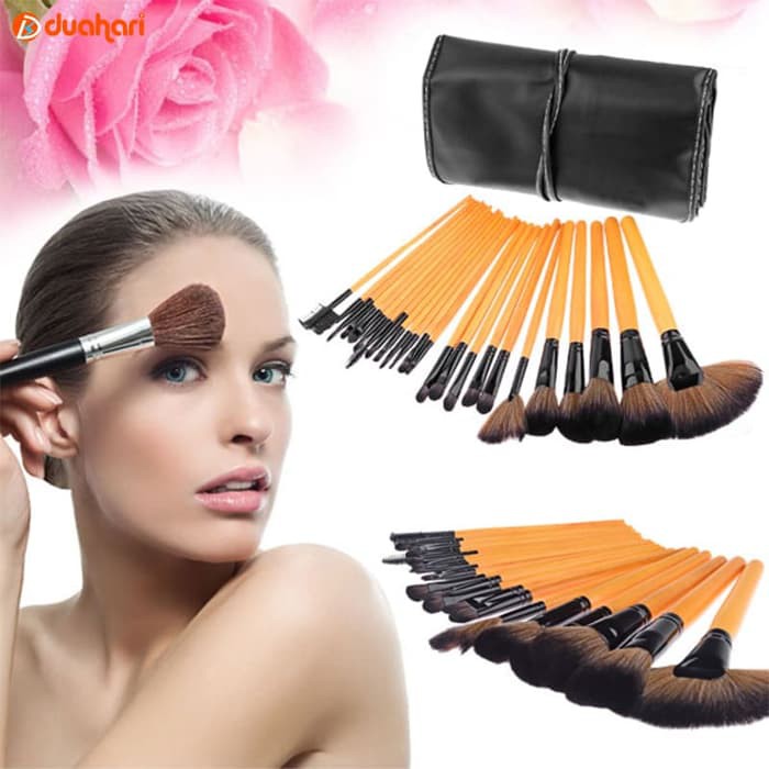 Jual Ready Stock Kuas Make Up Brush Set - Pink 24 Pcs Kuas Mac Isi ...
