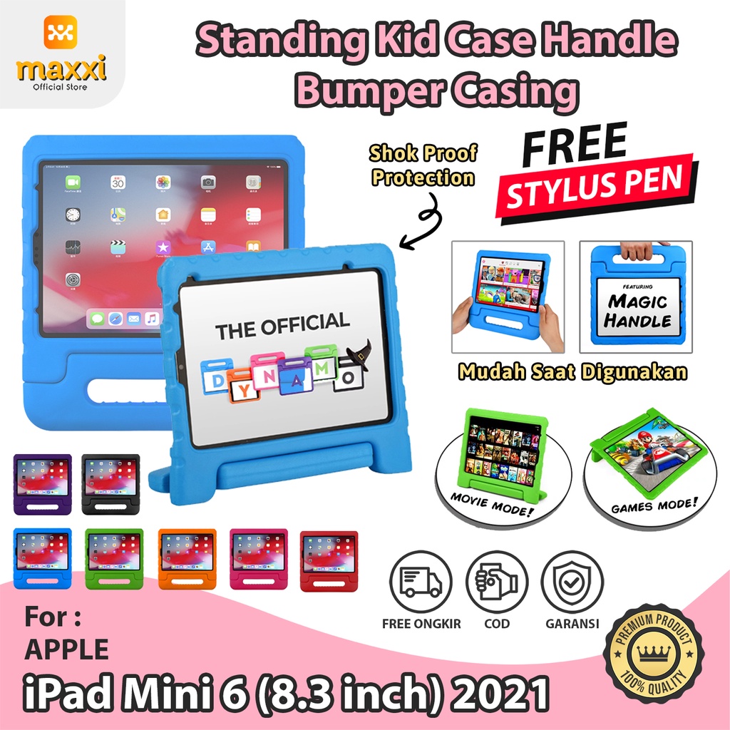 Jual iPad Mini Gen 7 6 8.3 inch 2024 2021 Kid Case Casing Anak Softcase ...