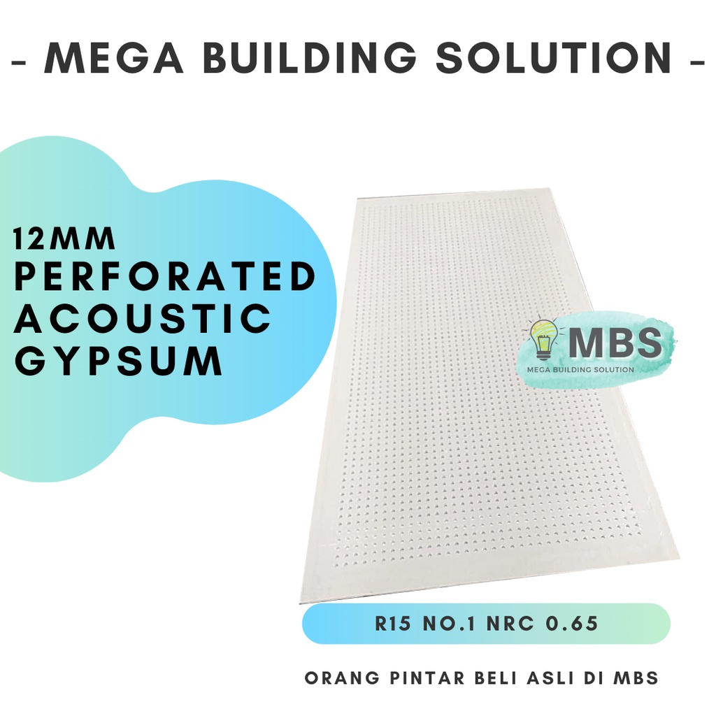 Jual Gypsum Akustik Perforated 12mm / Gipsum Sound / Peredam Gema ...