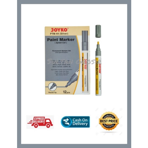 Jual PAINT MARKER JOYKO PTM 43 GOLD/PAINT MARKER JOYKO PTM 37 WHITE ...