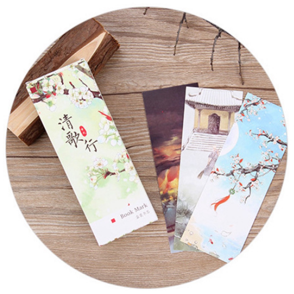 Jual [PER BOX] Pembatas Buku / Paper Bookmark Chinese Potrait | Shopee ...