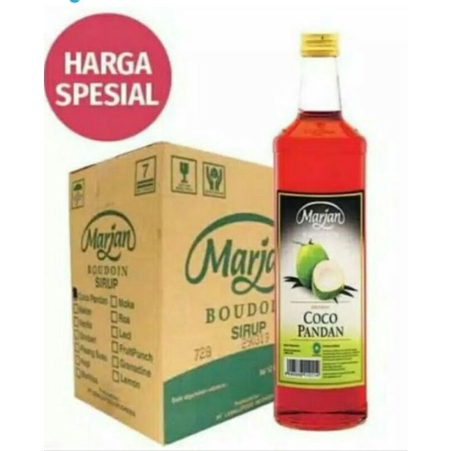 Jual Sirup Marjan rasa Coco pandan 460ml | Shopee Indonesia