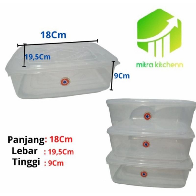 Jual Box Donat Bening Box 3500ml ORI PLAST / Varia Pack Plastic Ware ...