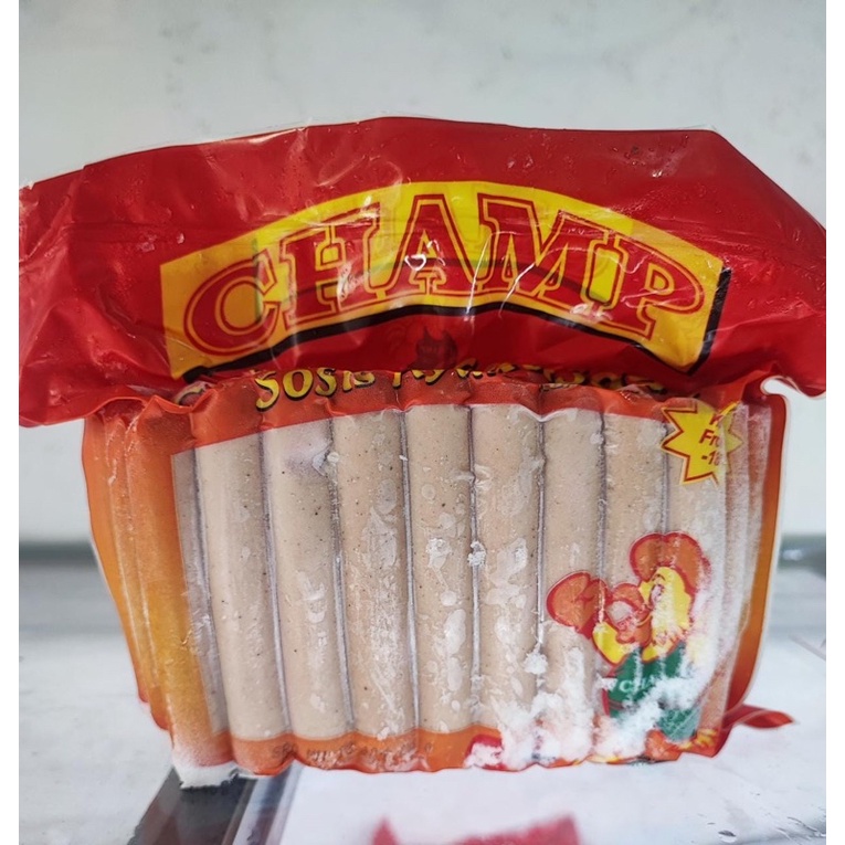 Jual Champ sosis ayam 1kg 40 pcs Chicken sausages Champ 1kg Frozen food ...