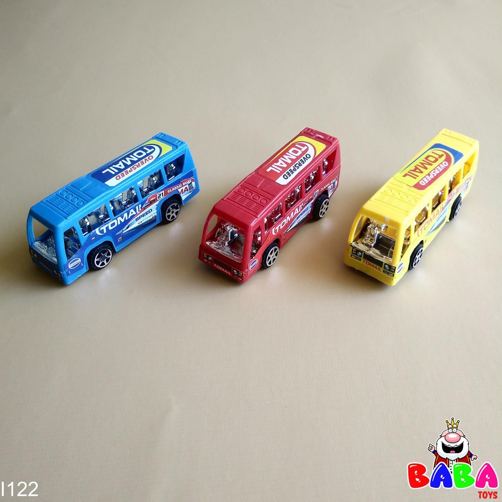 Jual Mainan Anak Mobil Bus Plastik Kecil Tarik Mundur (Pull Back ...