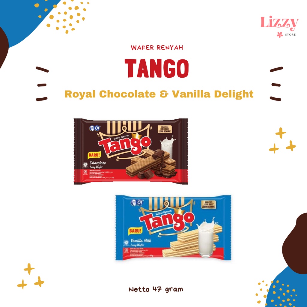 Jual Tango Wafer Renyah Snack Royal Chocolate | Vanilla 47gr | Shopee ...