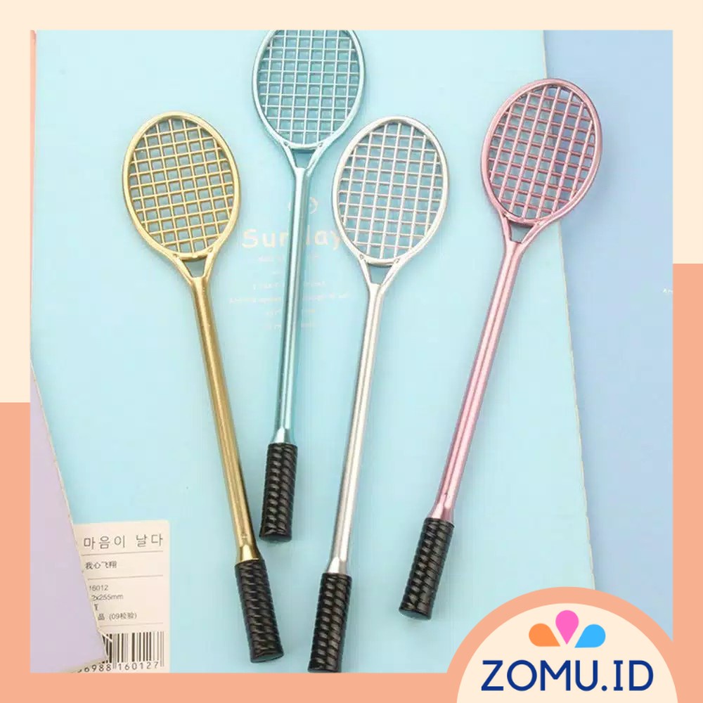 Jual Pulpen Raket Pen Gel Badminton Pena Bulu Tangkis Ballpoint Lucu ...