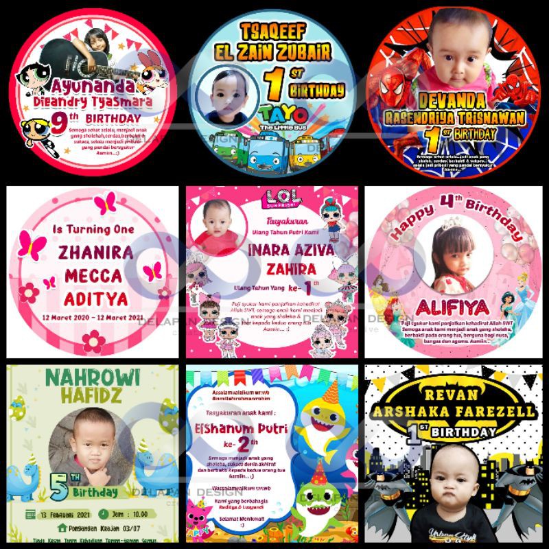 Jual STIKER LABEL SNACK/ BENTO/COOKIES/ULANG TAHUN/LEBARAN | Shopee ...