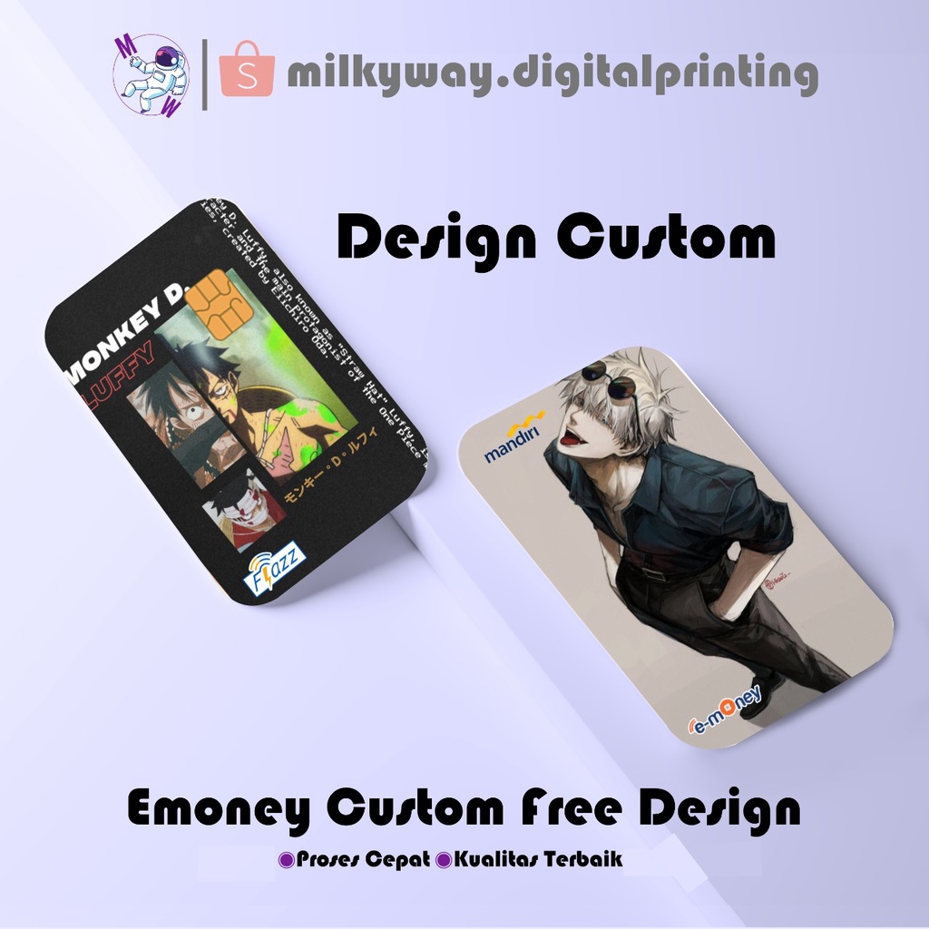 Jual EMONEY CUSTOM, FLAZZ BCA, ETOLL, EMONEY CUSTOM 2 SISI FREE DESIGN ...