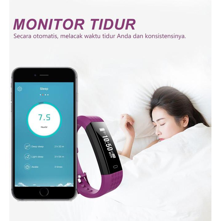 Jual Best!!-351 Createkat Smartwatch Pengisian Portabel USB Smart Band ...