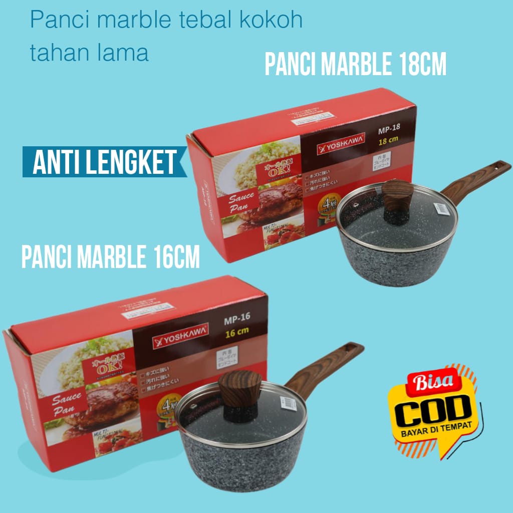 Jual Yoshikawa Marble Sauce Pan Yoshikawa Seri Mp 16cm-18cm | Shopee ...