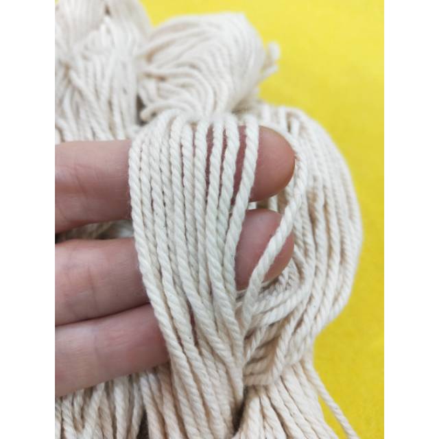 Jual Benang MACRAME Katun Cap Kuda 1 Gulung isi 40 Meter-an | Shopee ...