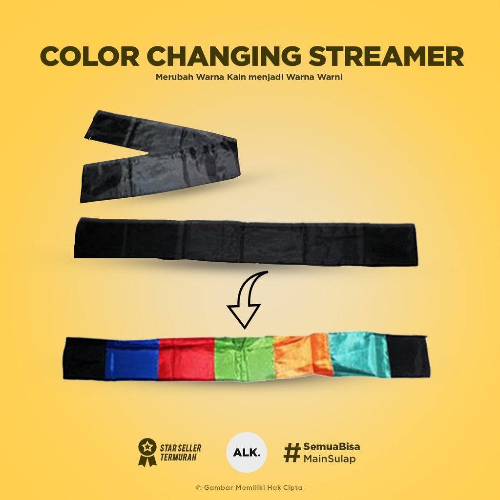 Jual Color Changing Streamer ( Alat Sulap Kain ) | Shopee Indonesia