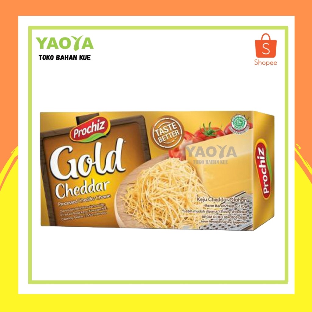 Jual PROCHIZ GOLD CHEDDAR CHEESE 160gr | Shopee Indonesia