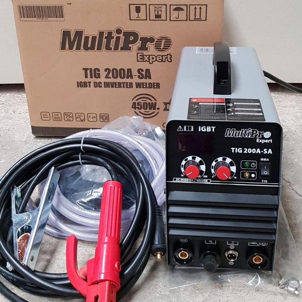 Jual Mesin Las Argon MMA + Tig "450 watt" 200 ampere Multipro TIG 200A ...