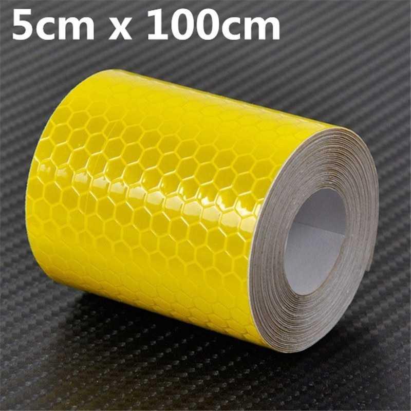 Jual Stiker Mata Kucing Lakban Reflektor Roll Stiker Reflektif Kuning ...