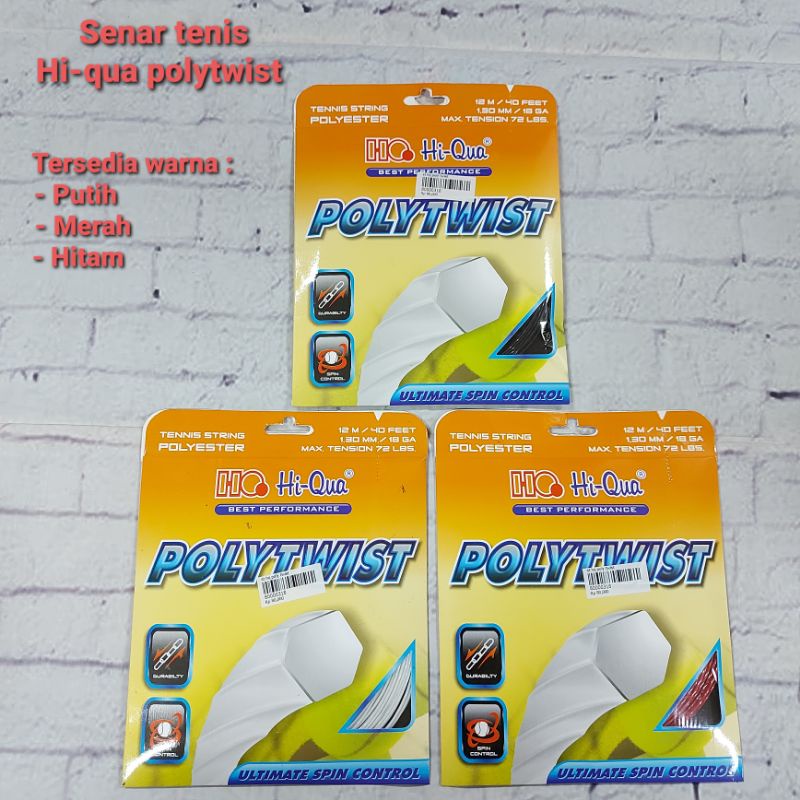 Jual SENAR TENIS HIQUA POLY TWIST | Shopee Indonesia