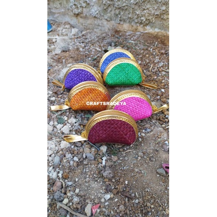 Jual DOMPET KOIN ANYAMAN PANDAN TERLARIS / souvenir pernikahan ...
