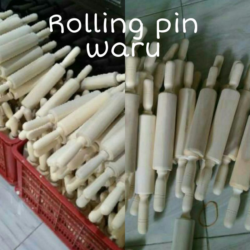 Jual Rolling pin kayu MUTER & BIASA / Roller Penggiling / Penggilas ...