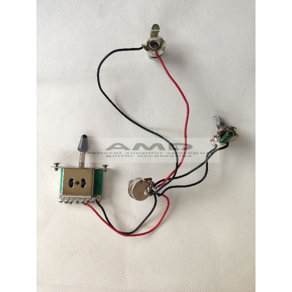 Jual Wiring Harness atau Pre Wired Potensio Switch Gitar Model Fender ...