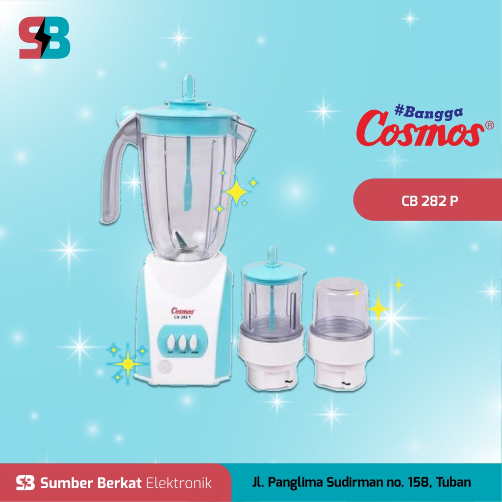 Jual COSMOS - Blender Serbaguna 3 in 1 Hijau CB-282 AP [READY] | Shopee ...