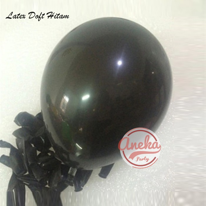 Jual Balon latex Doff Hitam / Balon Doff / Balon Warna Hitam / Balon ...